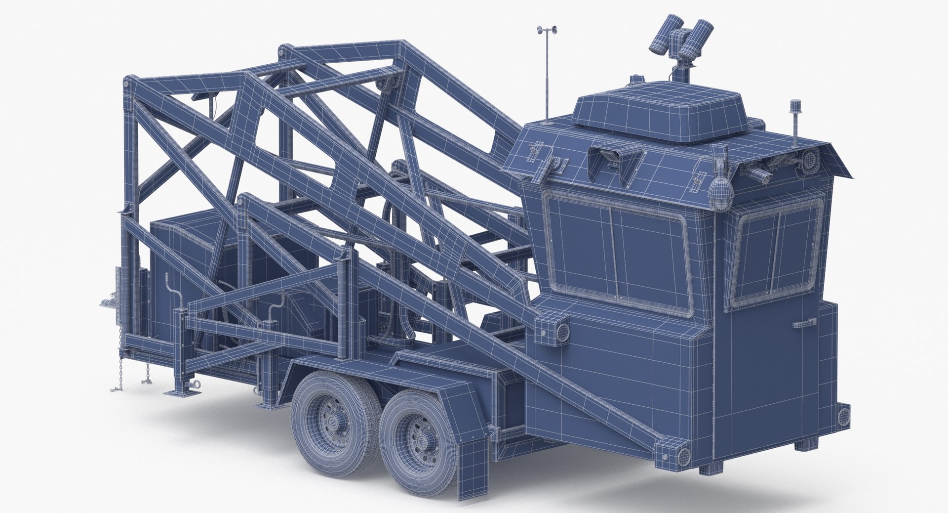 3D Mobile Police Tower - TurboSquid 1864468