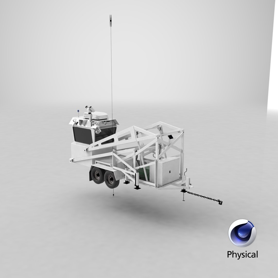 3D Mobile Police Tower - TurboSquid 1864468