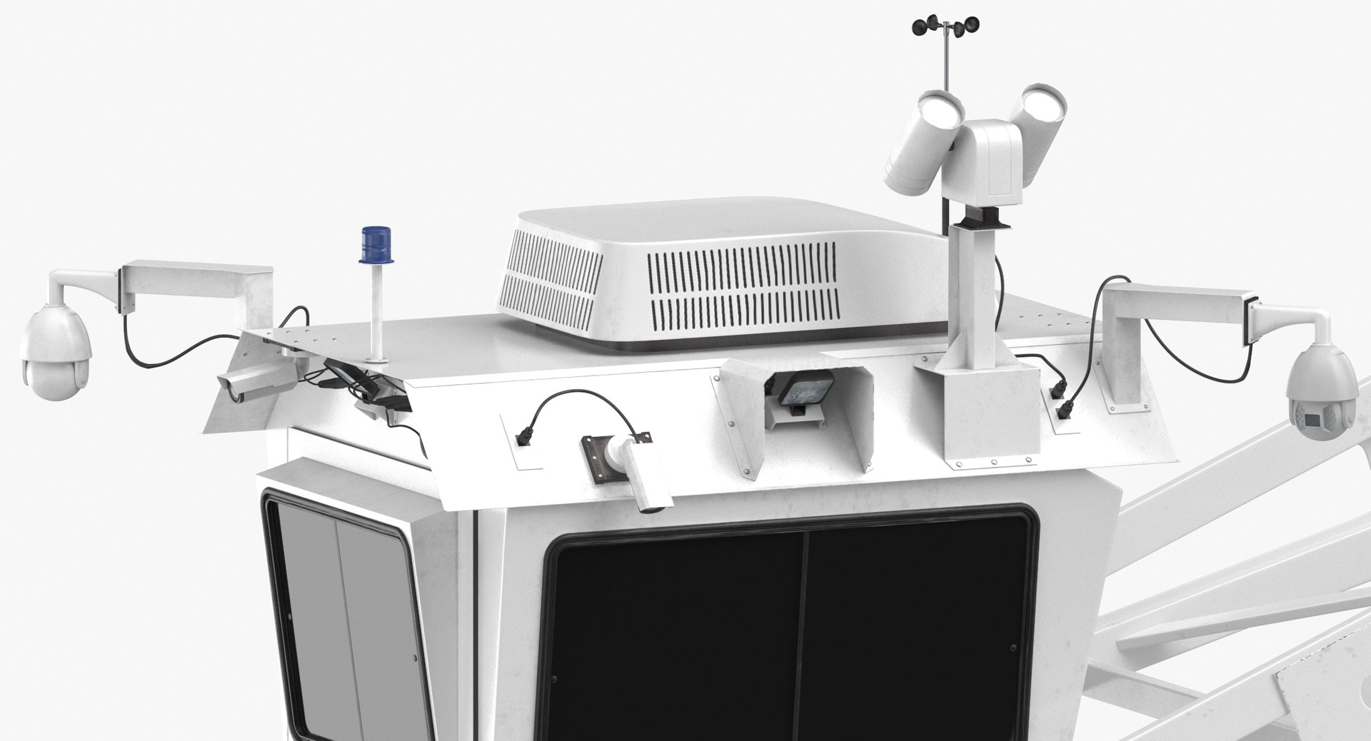 3D Mobile Police Tower - TurboSquid 1864468