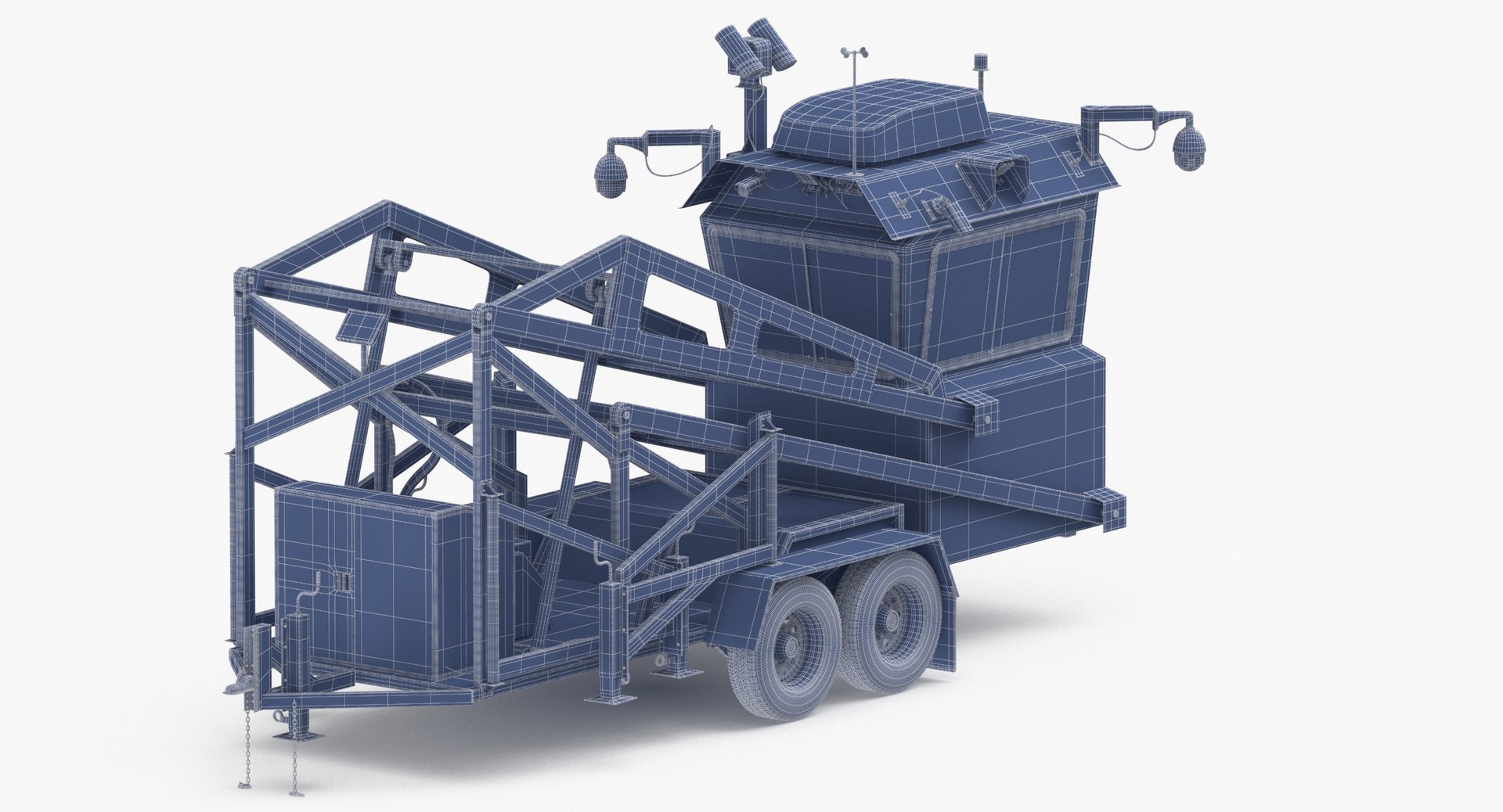 3D Mobile Police Tower - TurboSquid 1864468