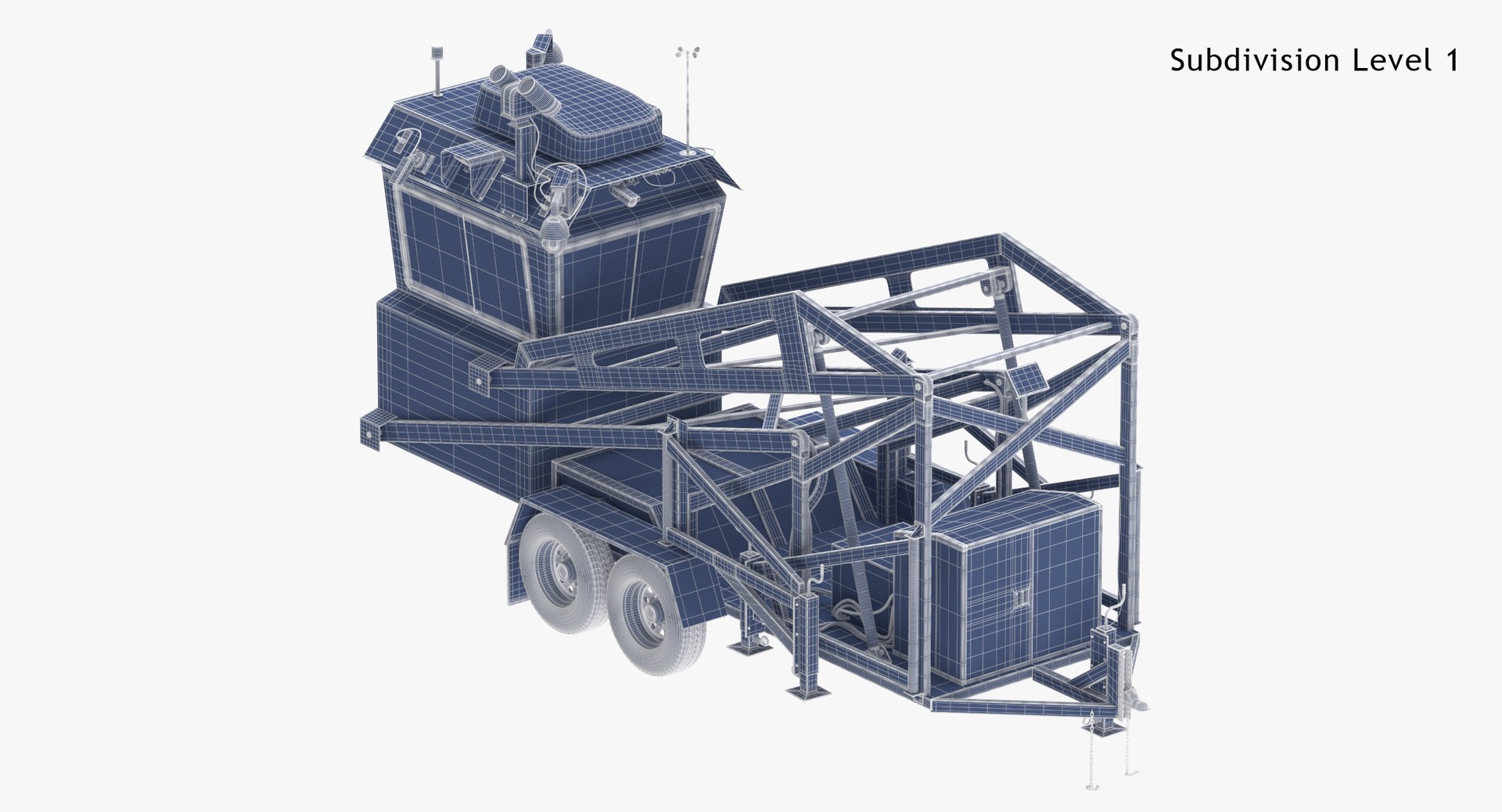 3D Mobile Police Tower - TurboSquid 1864468