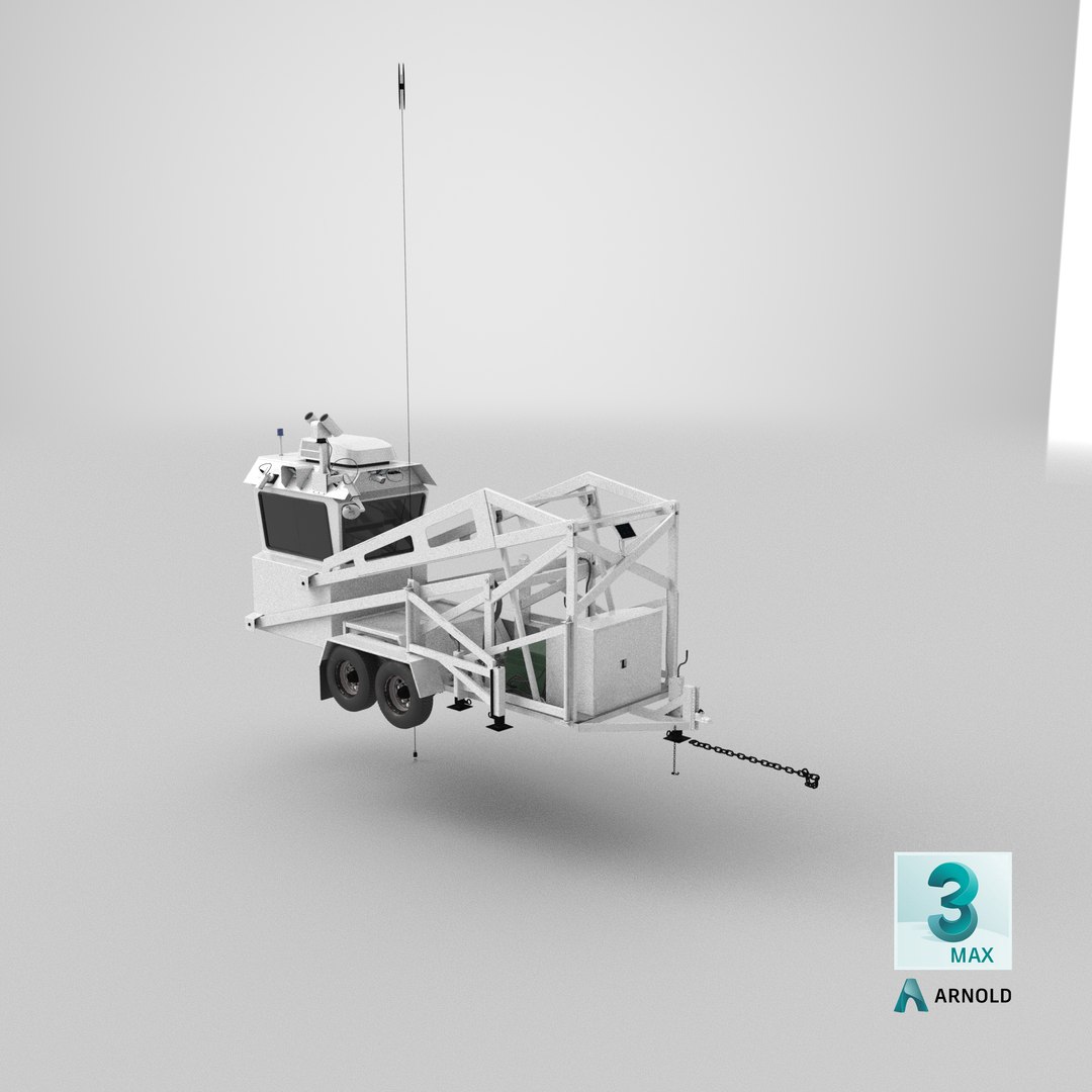 3D Mobile Police Tower - TurboSquid 1864468