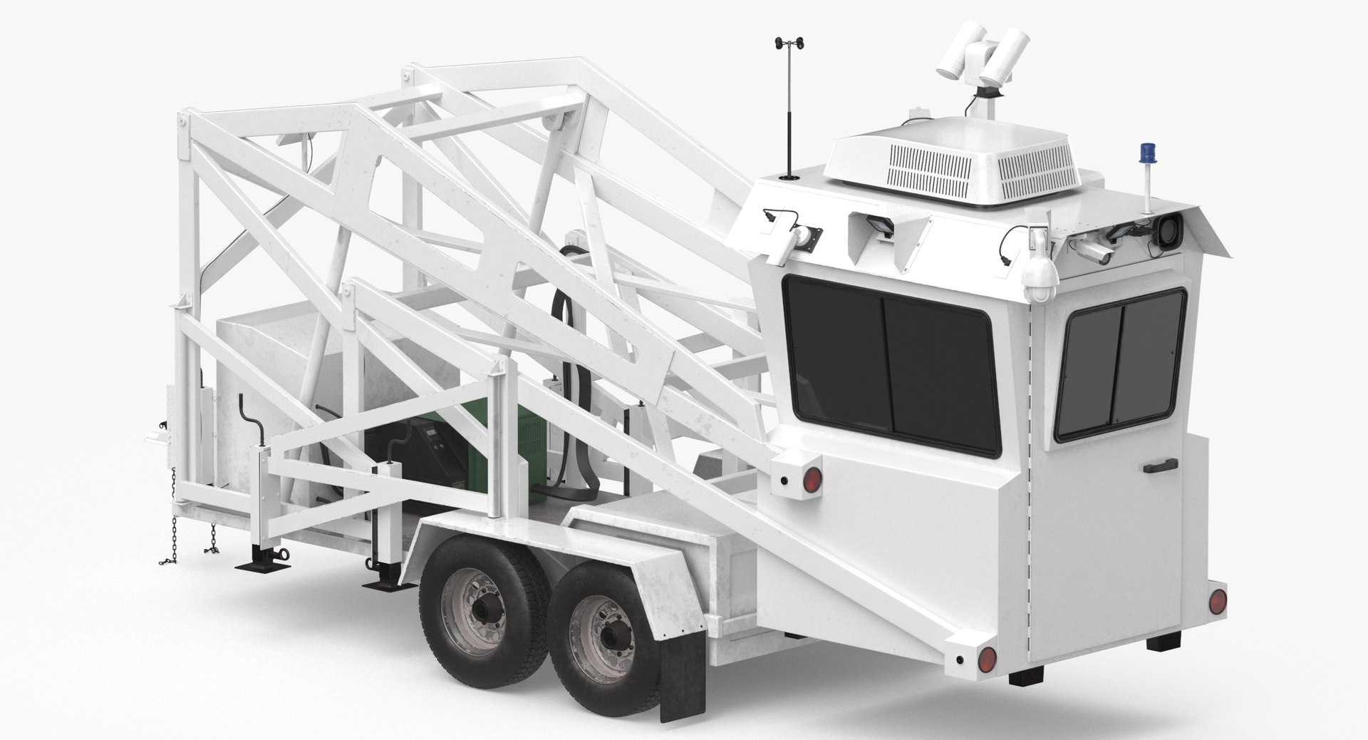 3D Mobile Police Tower - TurboSquid 1864468