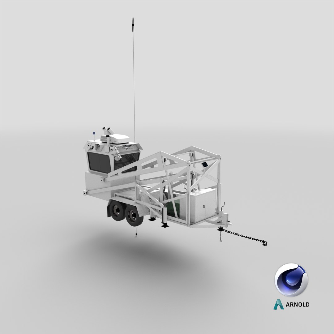 3D Mobile Police Tower - TurboSquid 1864468