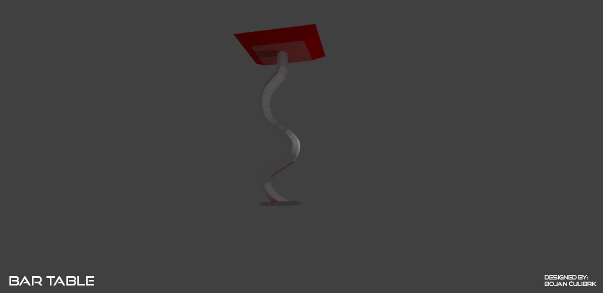 Andromeda Bar Table 3d Model