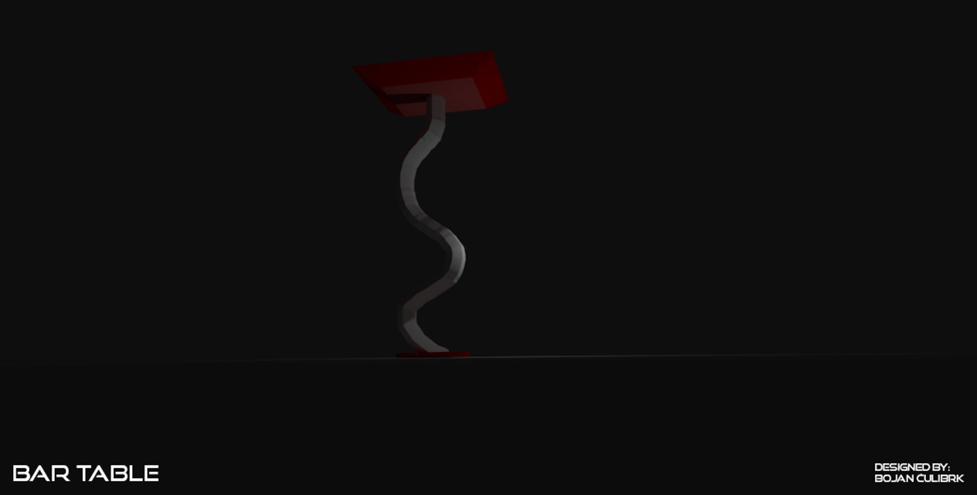 Andromeda Bar Table 3d Model