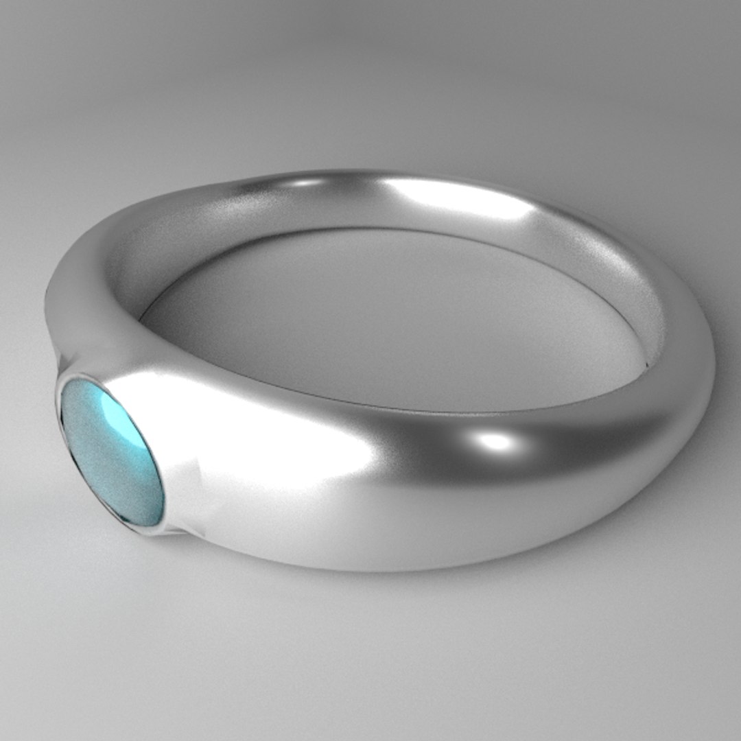 Silver ring 5 model - TurboSquid 1598273