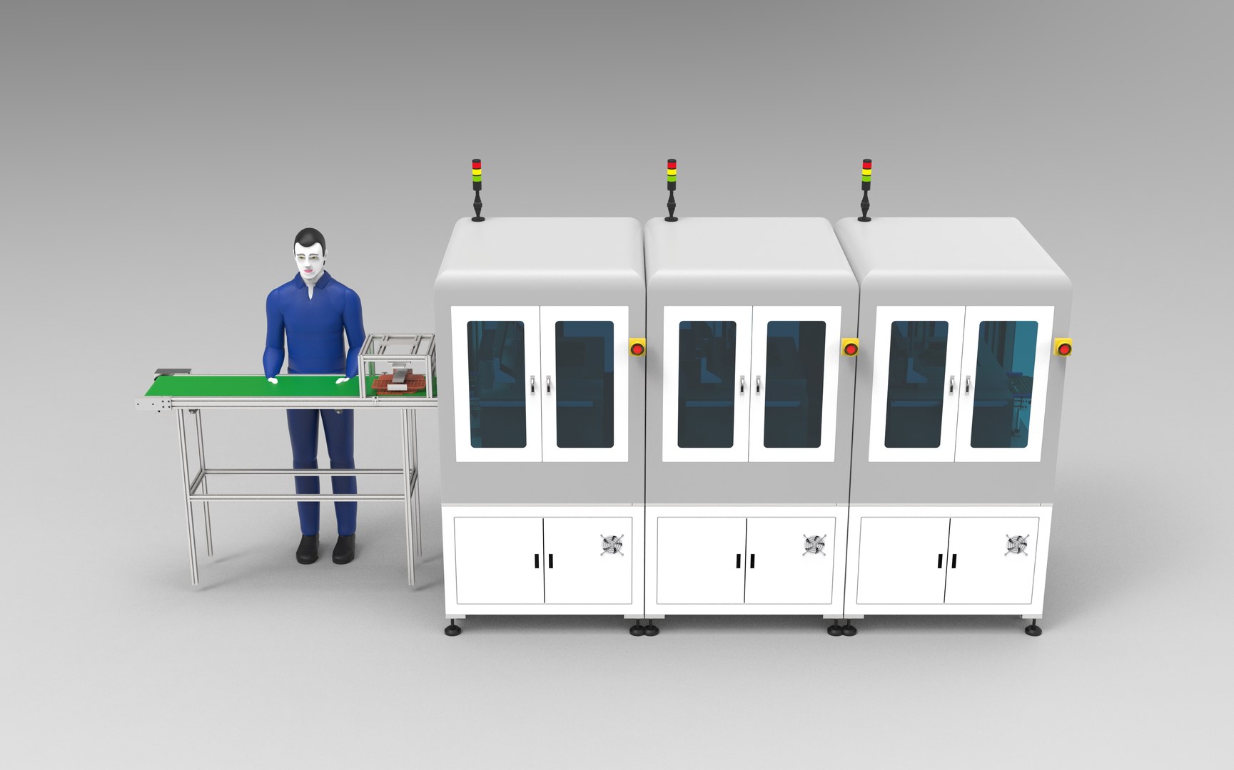 Laptop Keyboard Automatic Detection Machine Model - TurboSquid 1900549