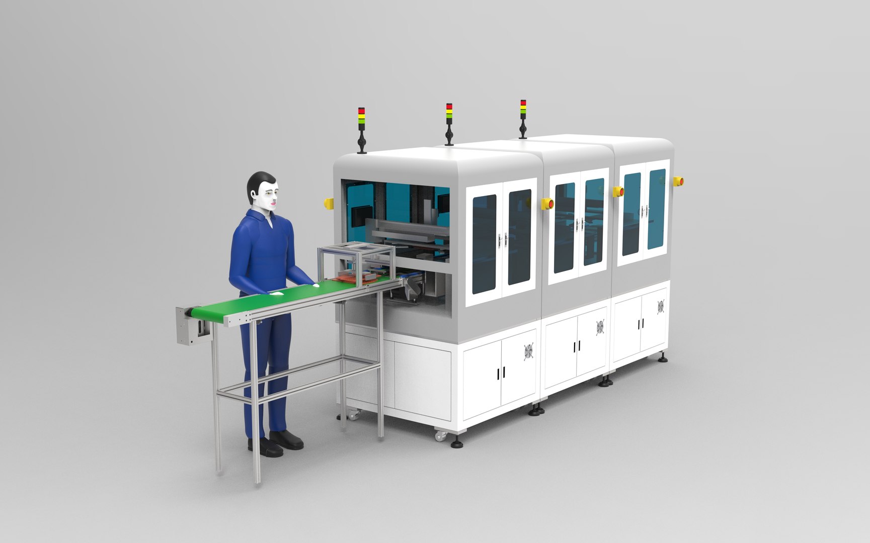Laptop Keyboard Automatic Detection Machine Model - TurboSquid 1900549