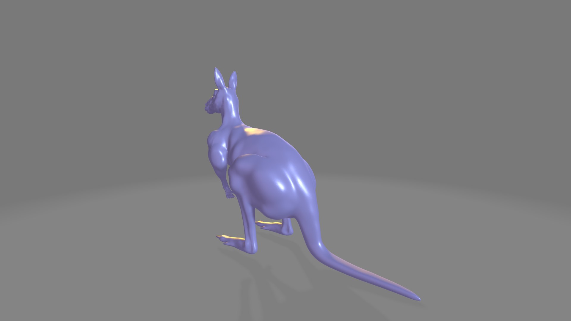 3D Muscular Kangaroo - TurboSquid 2034894