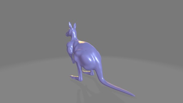 modelo 3d canguro musculoso - TurboSquid 2034894