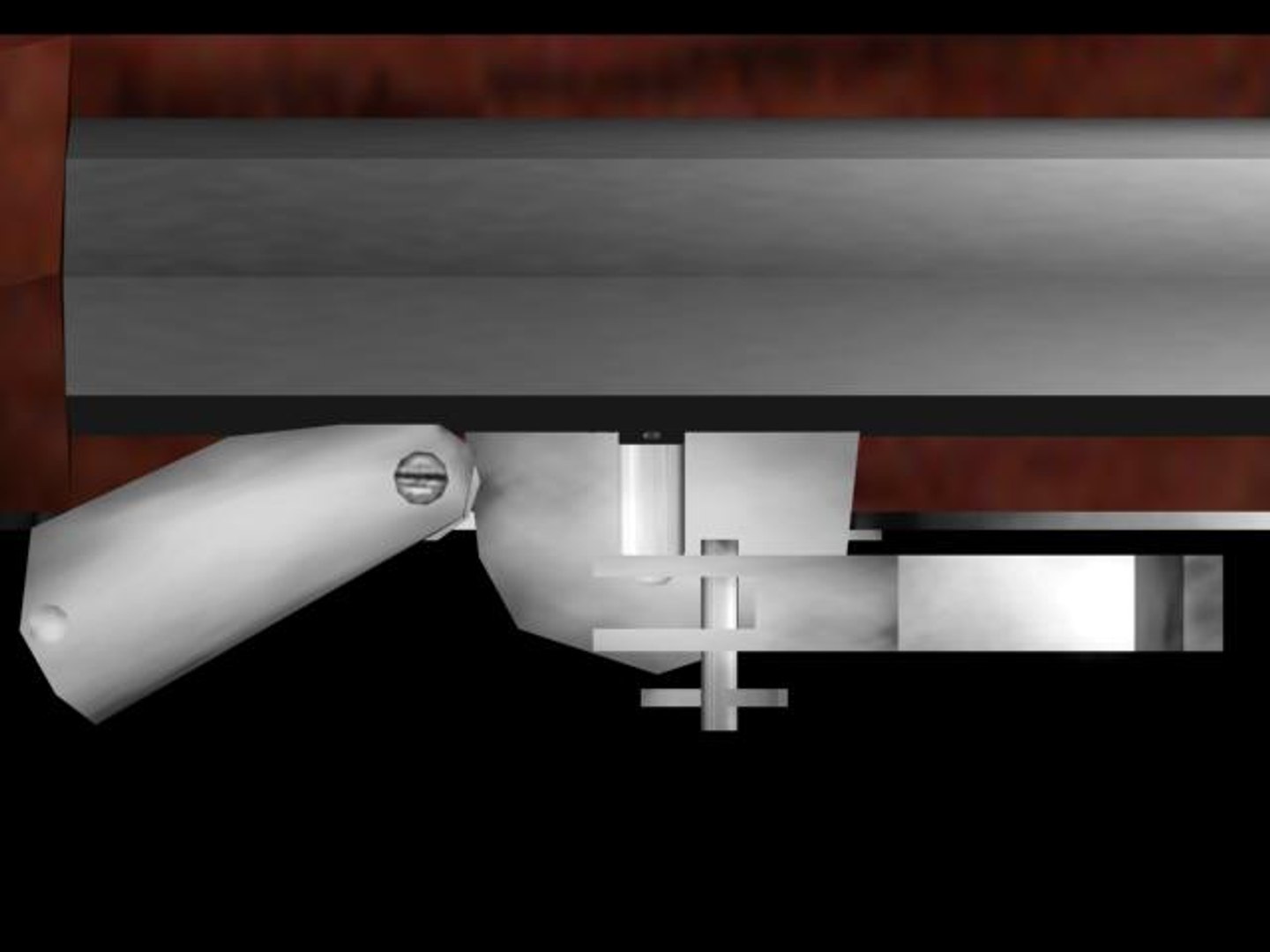 Matchlock Musket Animation Lock 3d Model