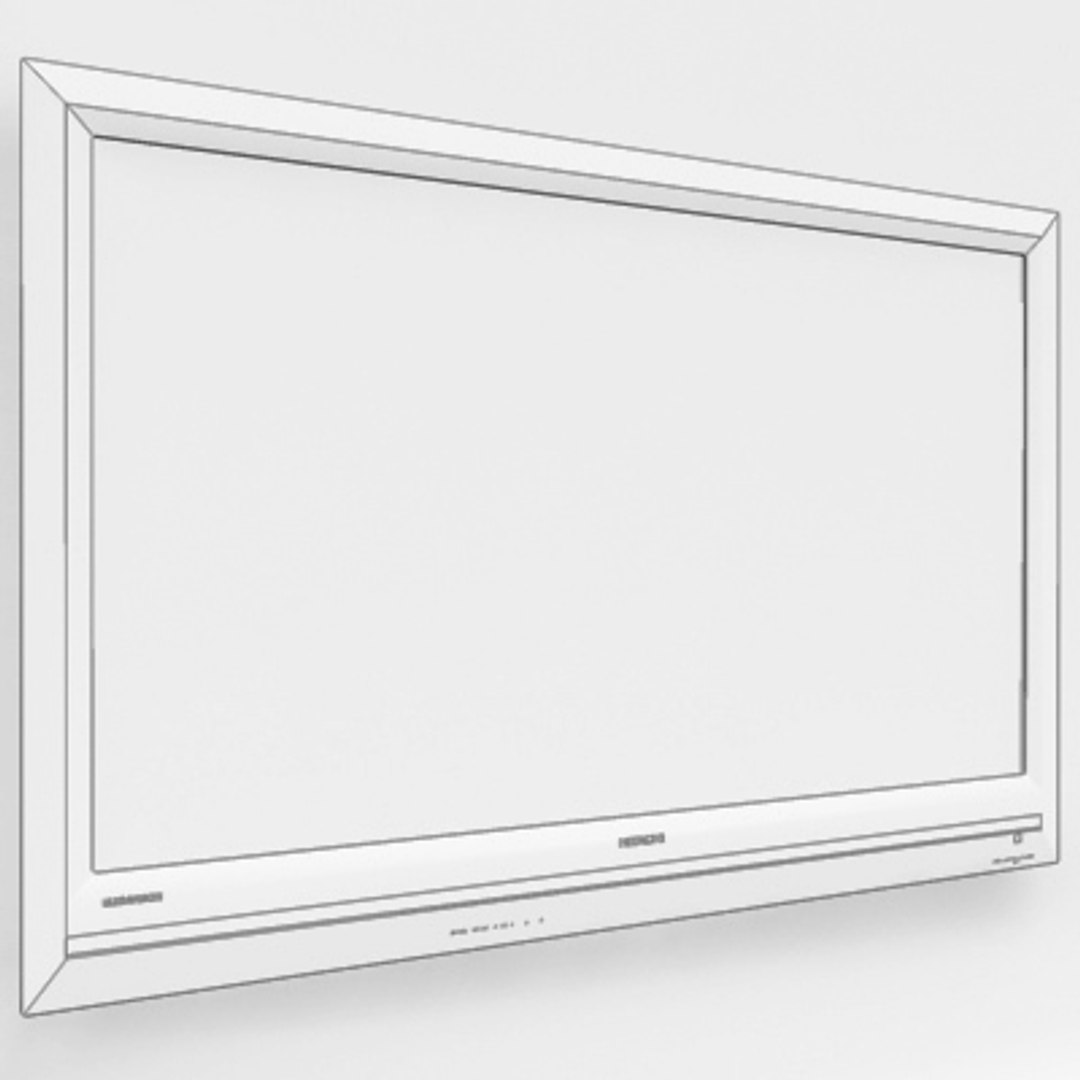 Hitachi Ultravision Lcd Television 3d Model