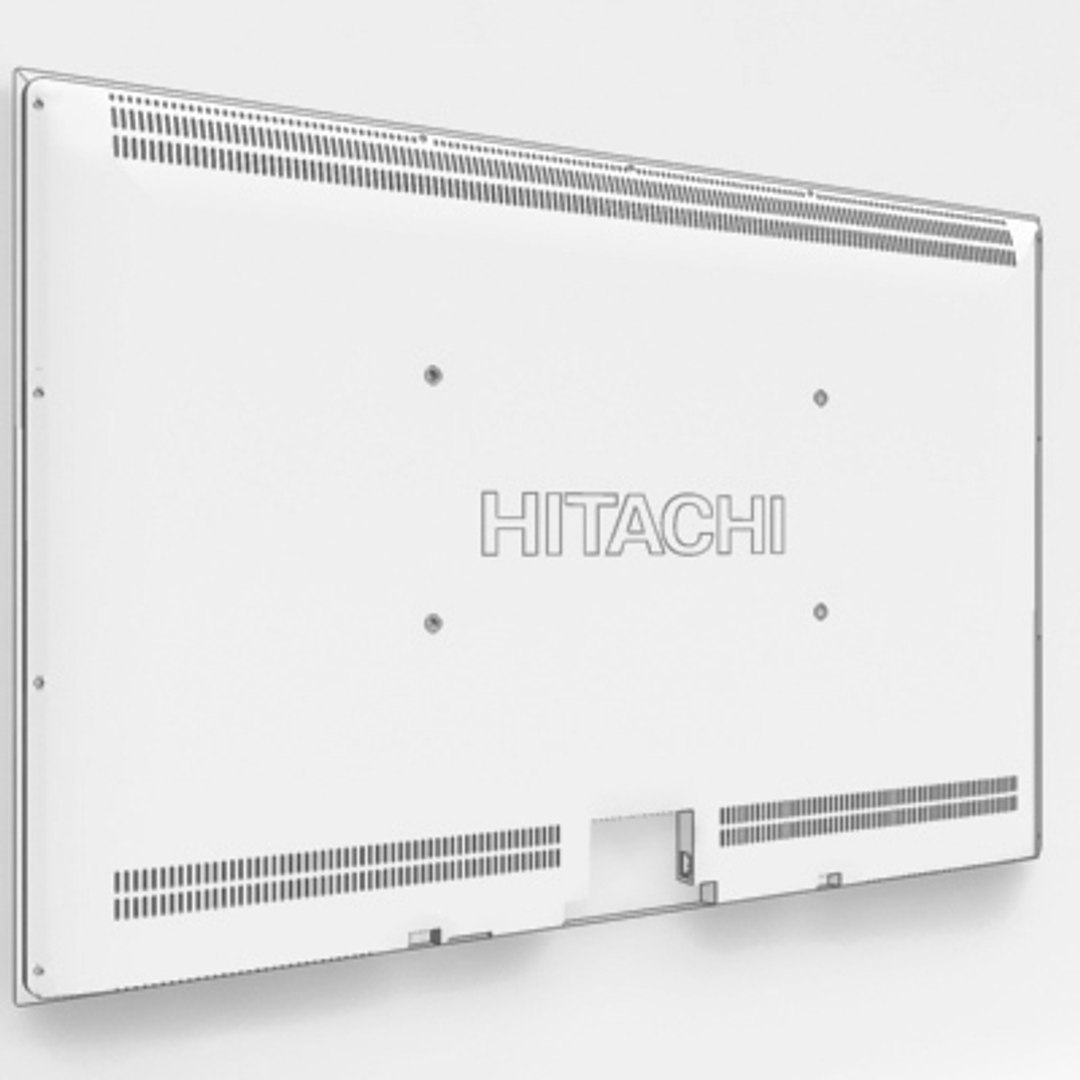 Hitachi Ultravision Lcd Television 3d Model