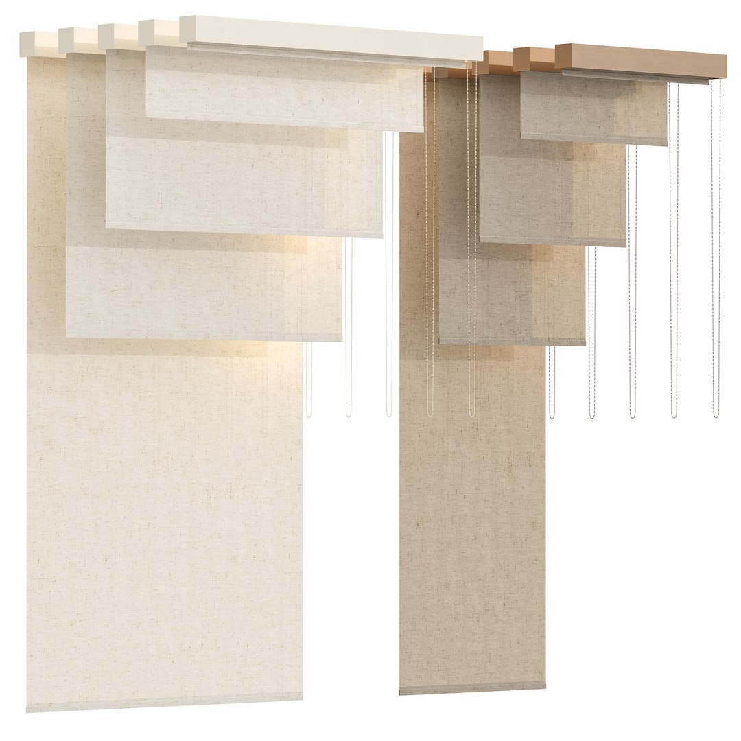 Roller Blinds Set 02 3D - TurboSquid 2236864