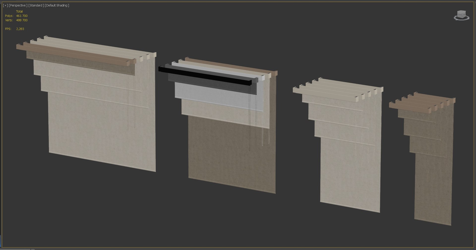 Roller Blinds Set 02 3D - TurboSquid 2236864