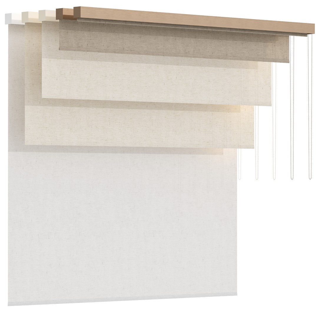 Roller Blinds Set 02 3D - TurboSquid 2236864