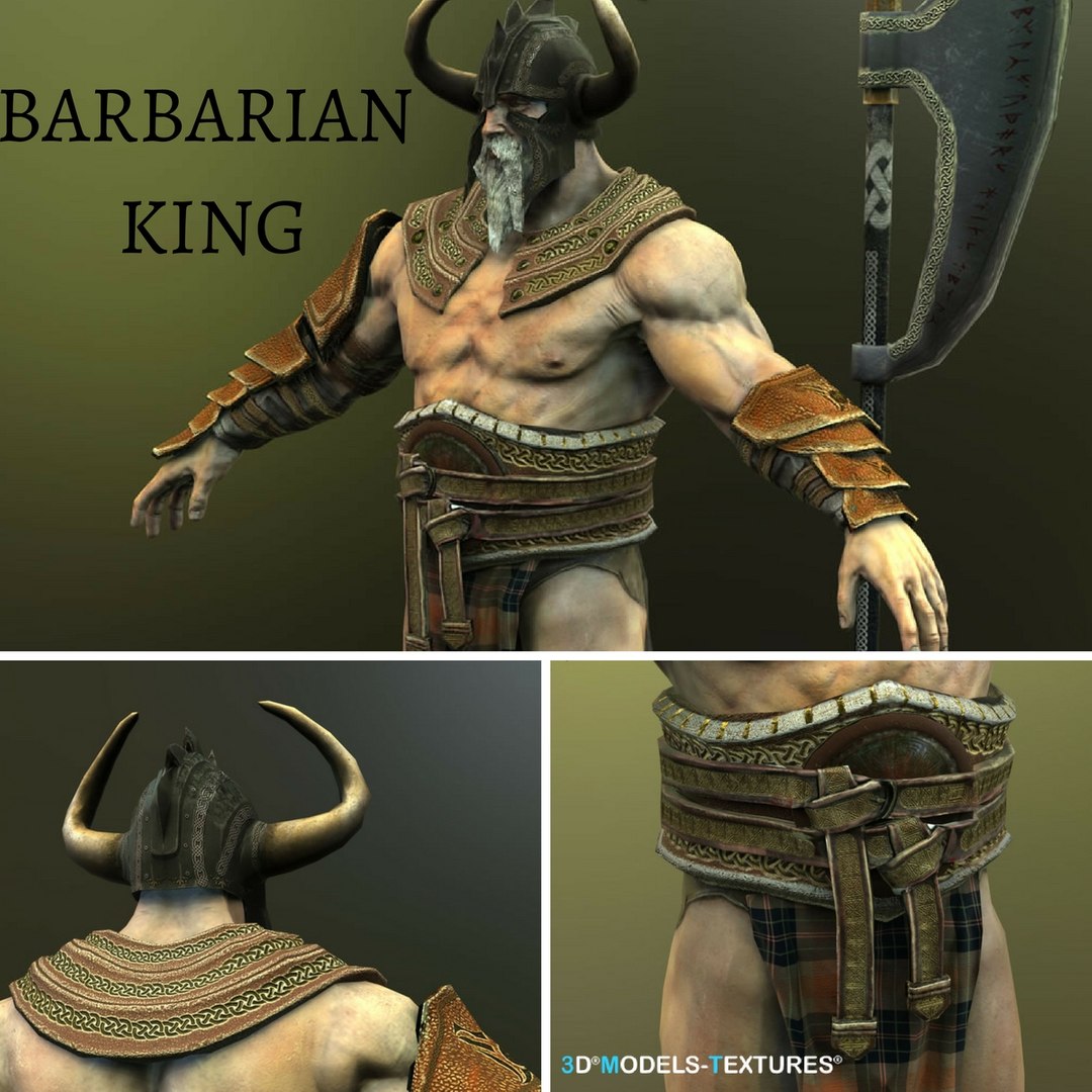 3D Barbarian King Model - TurboSquid 1210789