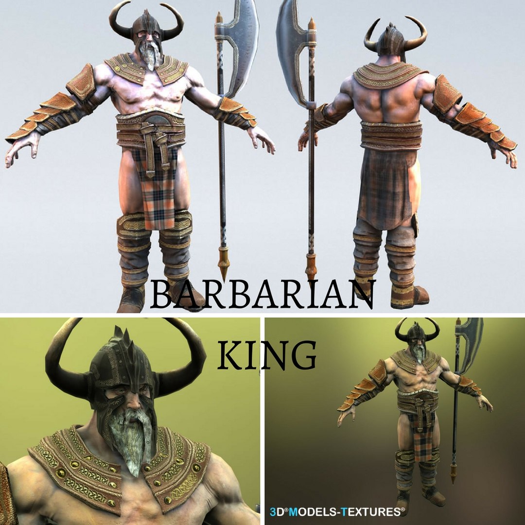 3D Barbarian King Model - TurboSquid 1210789