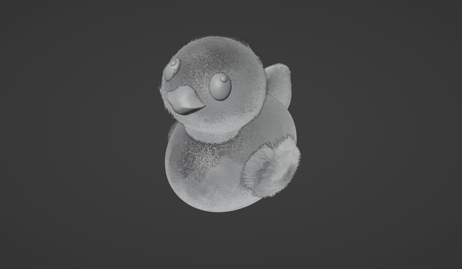3D Little Fluffy Duck - TurboSquid 1951129
