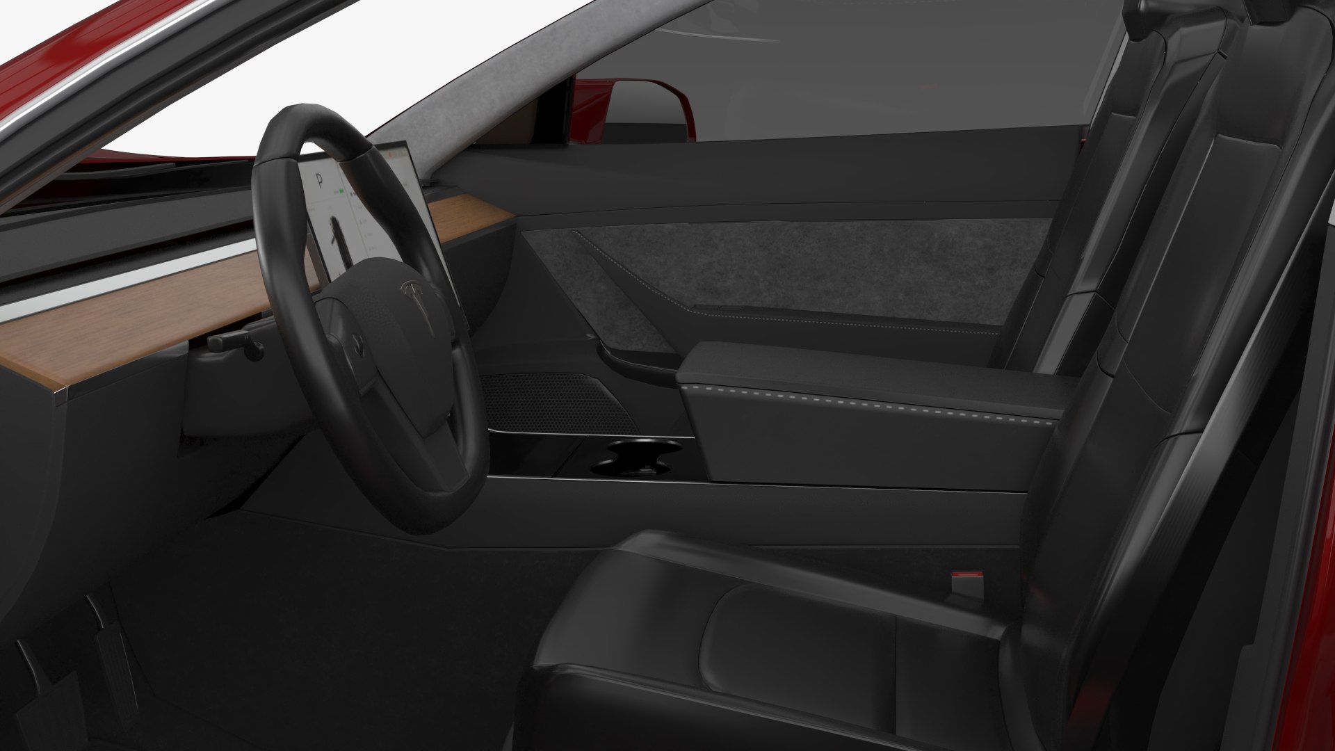 3D Tesla 3 Interior Modeled - TurboSquid 1386420