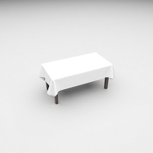 3D table cloth 76cm x model - TurboSquid 1614848