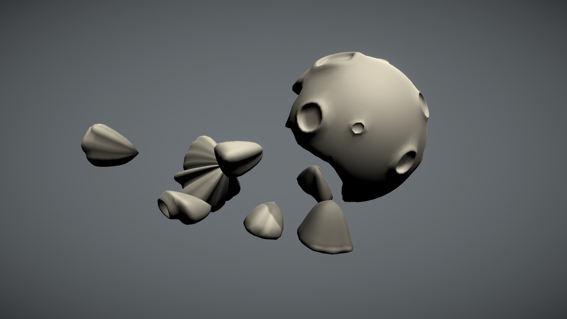 Destroyed Moon 3D Model - TurboSquid 1670876