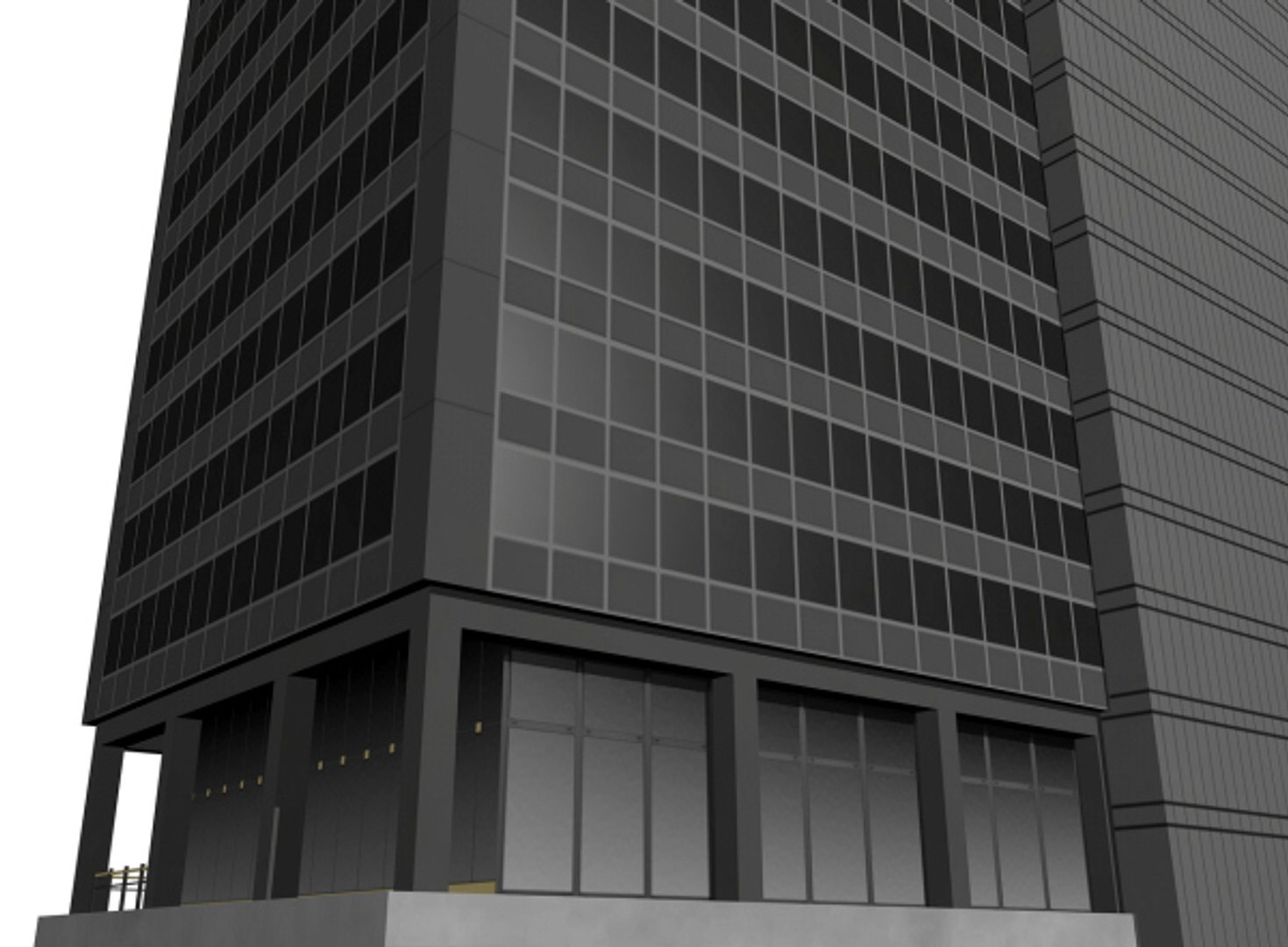 Tower Building 3d Model