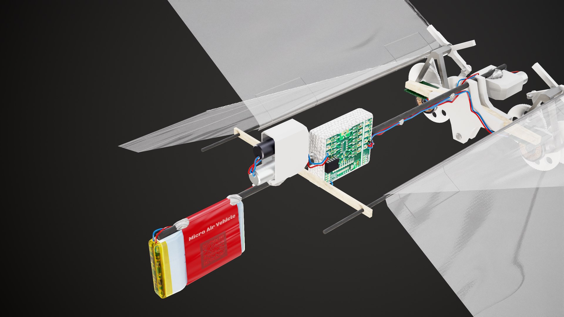 DelFly Nimble Flying Robot 3D Model - TurboSquid 1773942