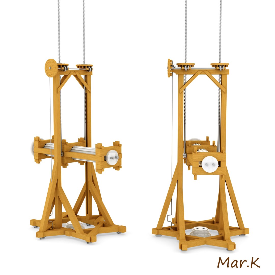 3ds Erecting Pillars Machine