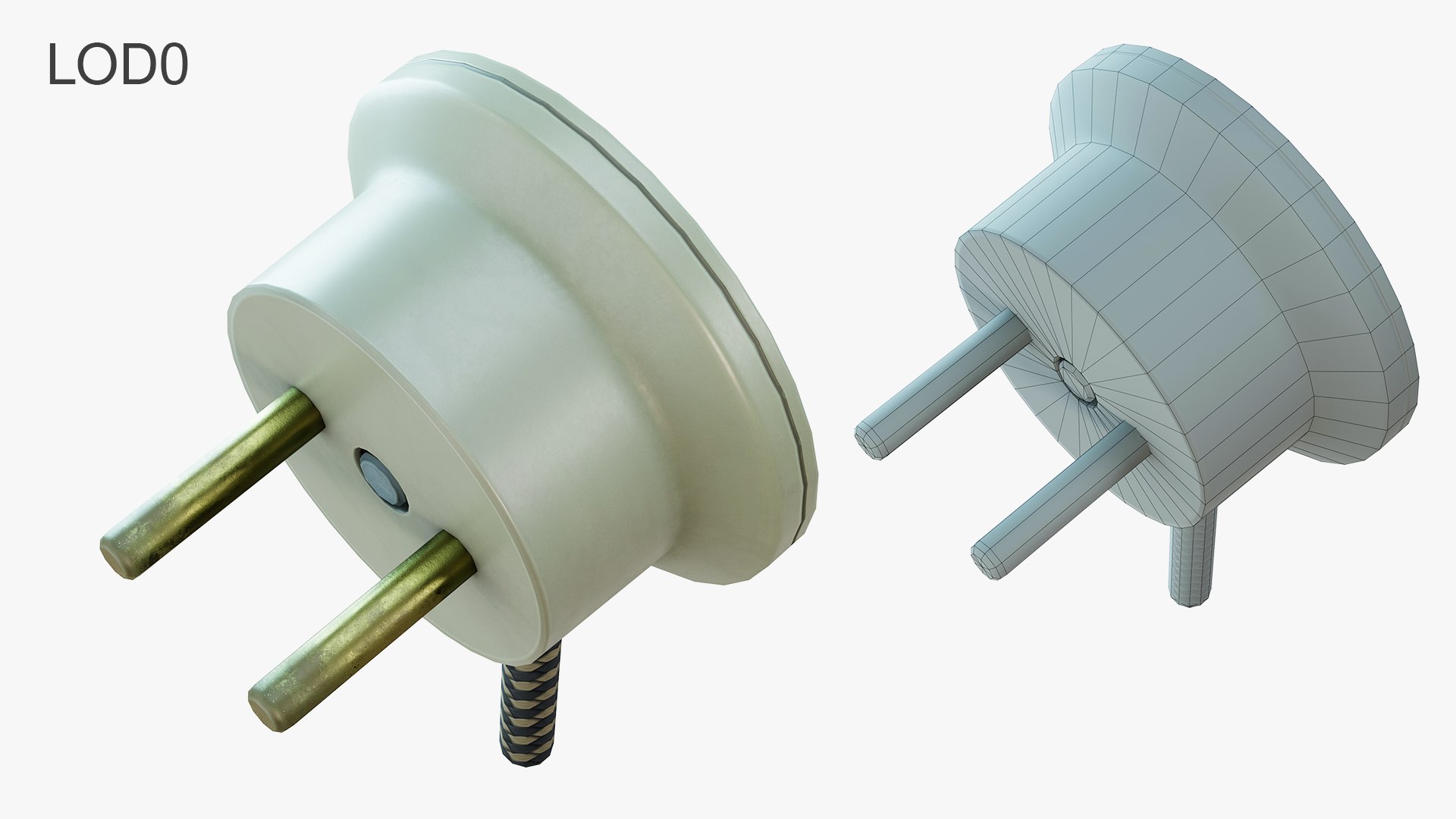 3D Round Electrical Plug USSR - TurboSquid 2275331