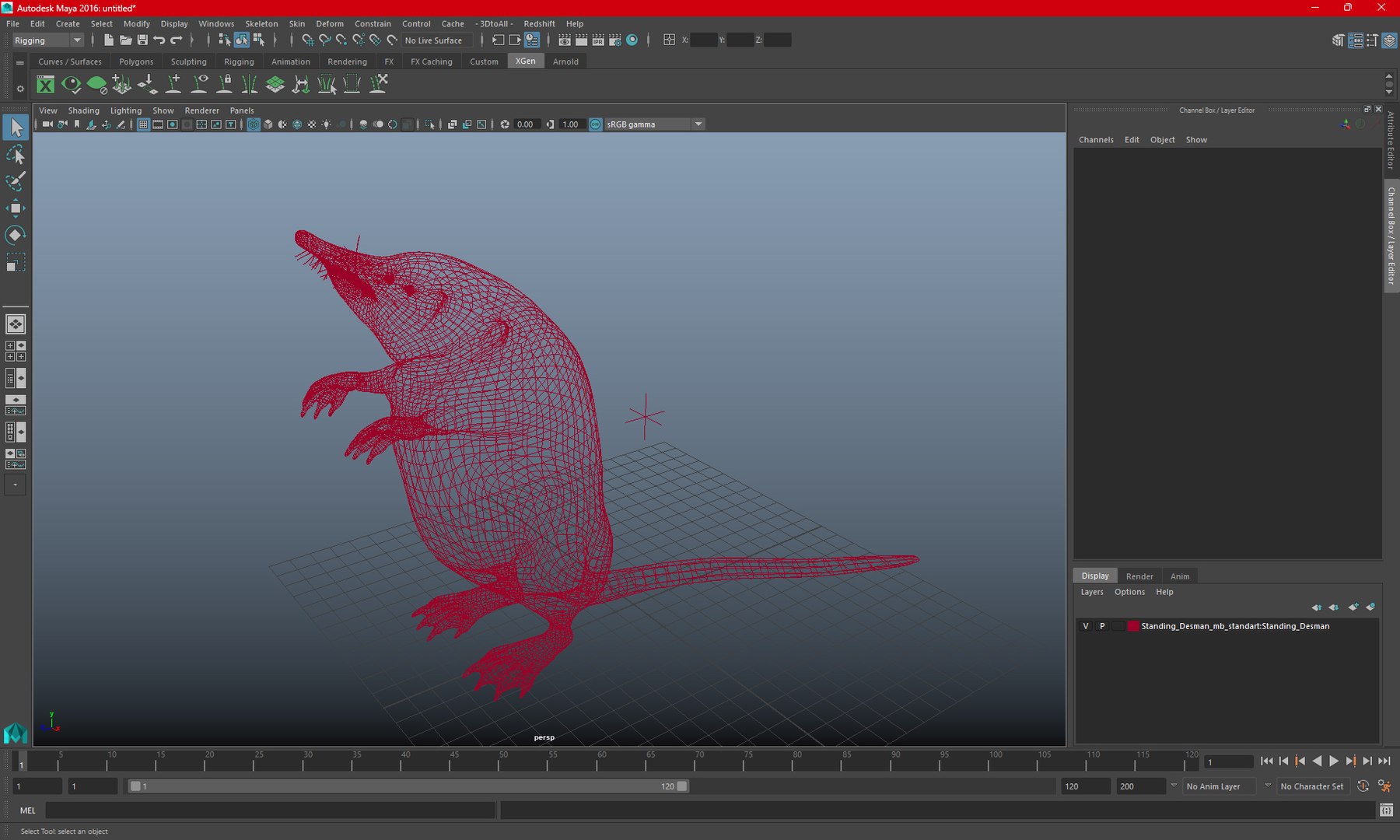Standing Desman 3D - TurboSquid 2193871