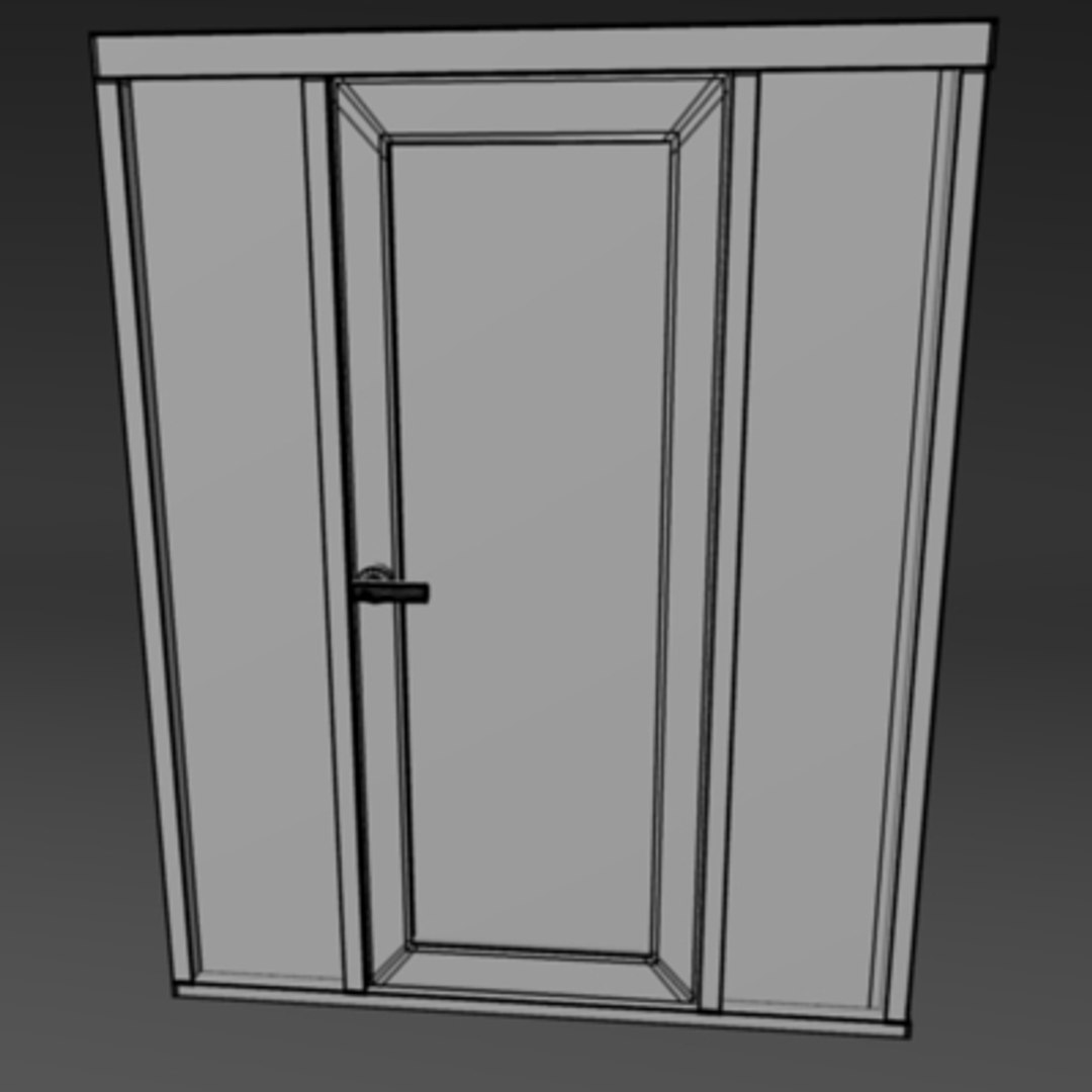 3d door set model