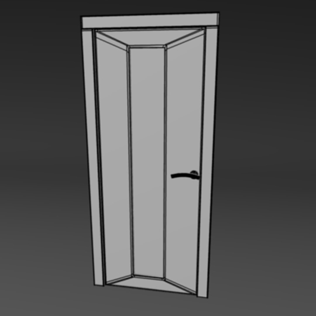 3d door set model