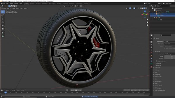 Alloy wheel 3D model - TurboSquid 1672091