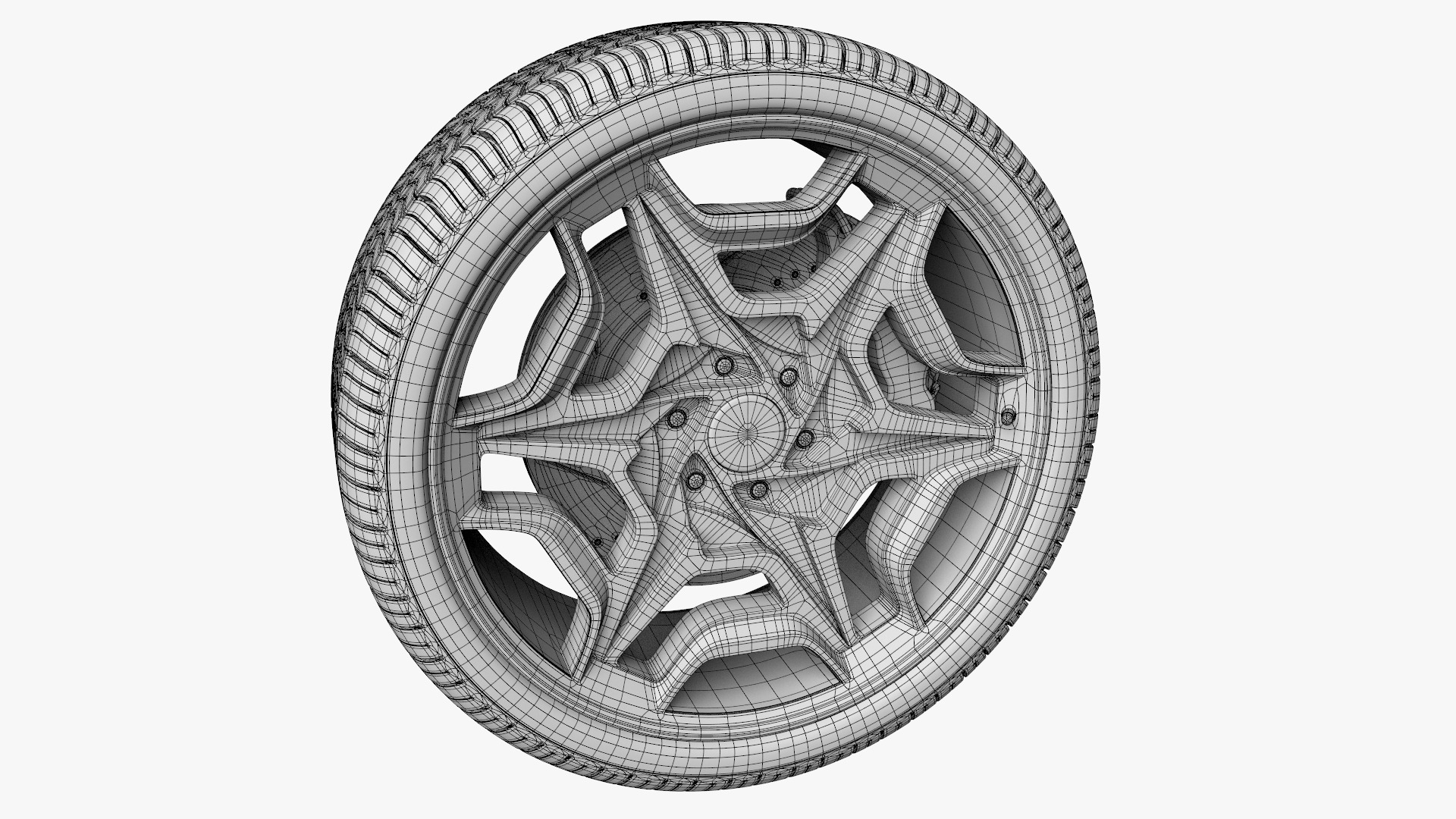 Alloy wheel 3D model - TurboSquid 1672091
