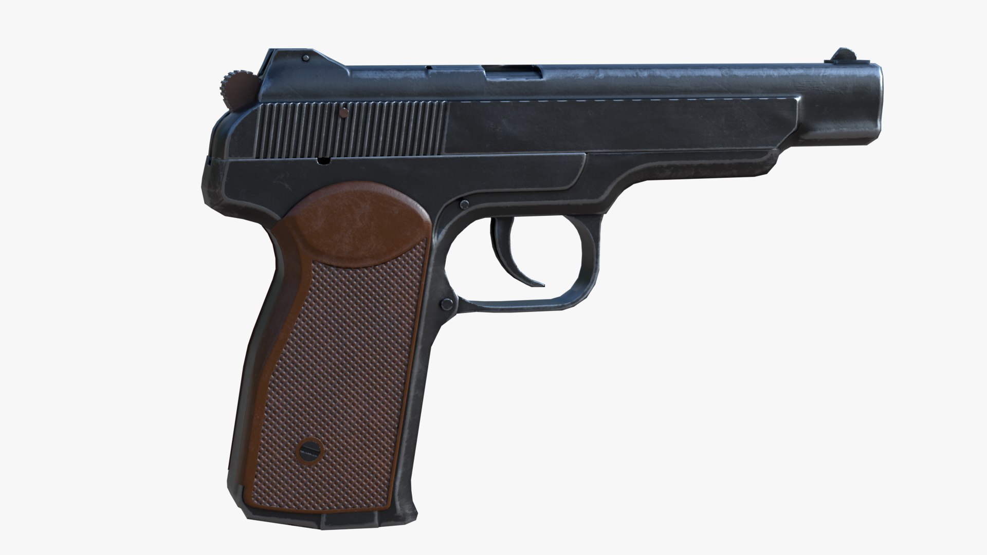 Aps Stechkin Automatic 3D Model - TurboSquid 1311314