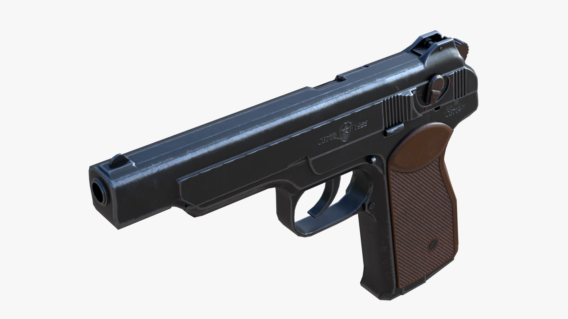 Aps Stechkin Automatic 3D Model - TurboSquid 1311314