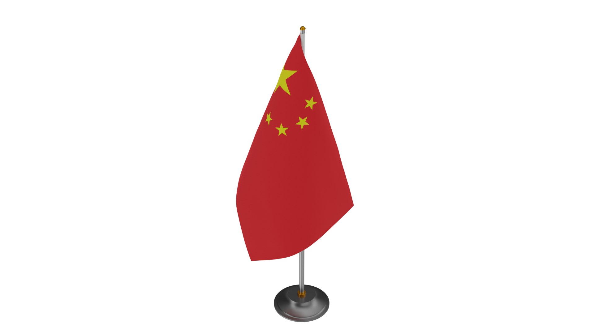 Table Flag China V2 3D Model - TurboSquid 2227772