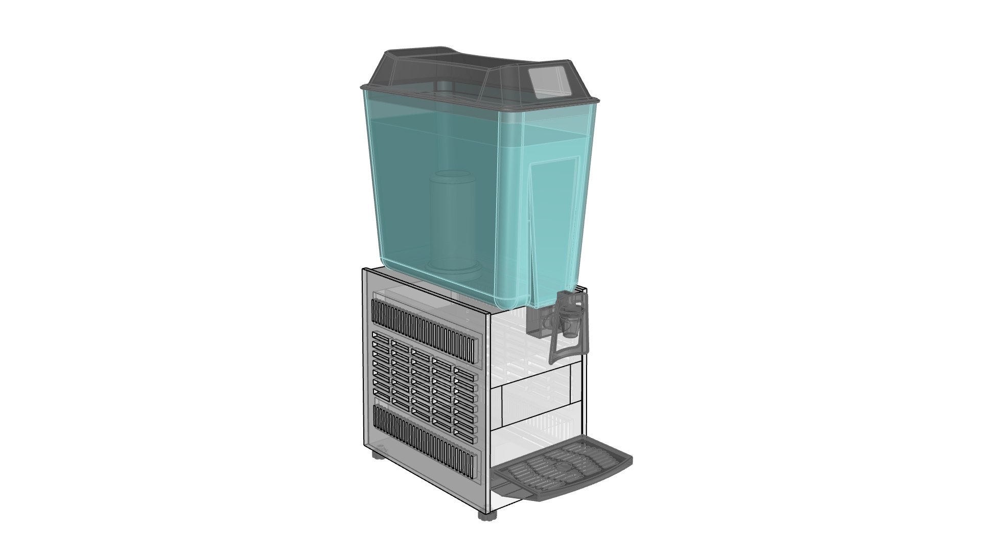 3D model realistic juice dispenser - TurboSquid 1578212