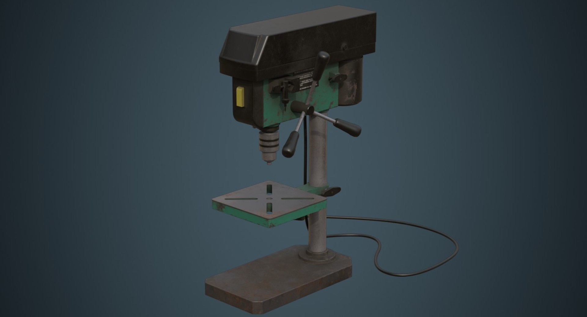 Drill press 2b 3D model - TurboSquid 1651813