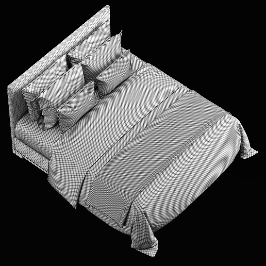 3D Model 9 Beds For Hotel Collection 01 - TurboSquid 2089421