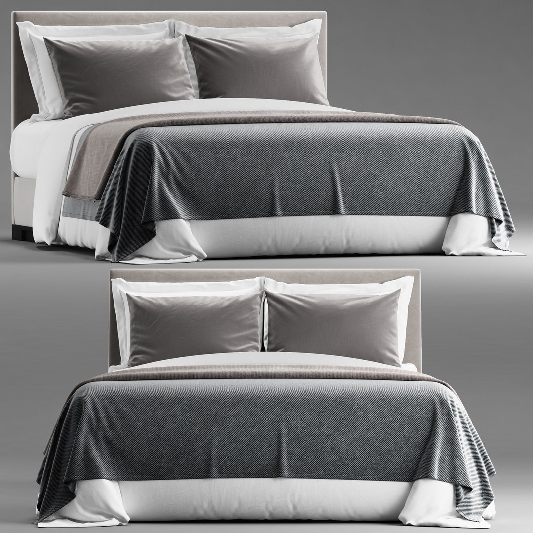 3D Model 9 Beds For Hotel Collection 01 - TurboSquid 2089421