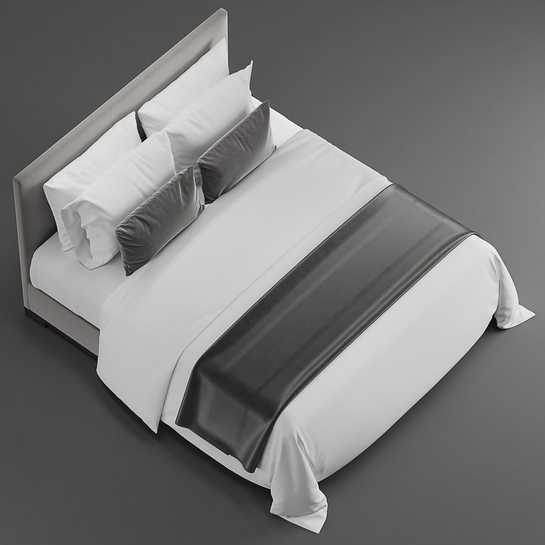 3D Model 9 Beds For Hotel Collection 01 - TurboSquid 2089421