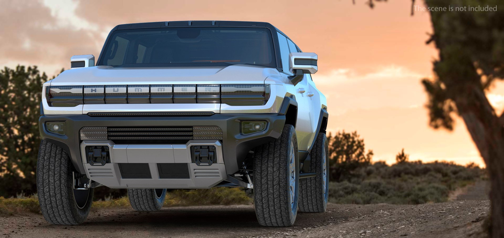 3D GMC Hummer EV SUV White - TurboSquid 1905359