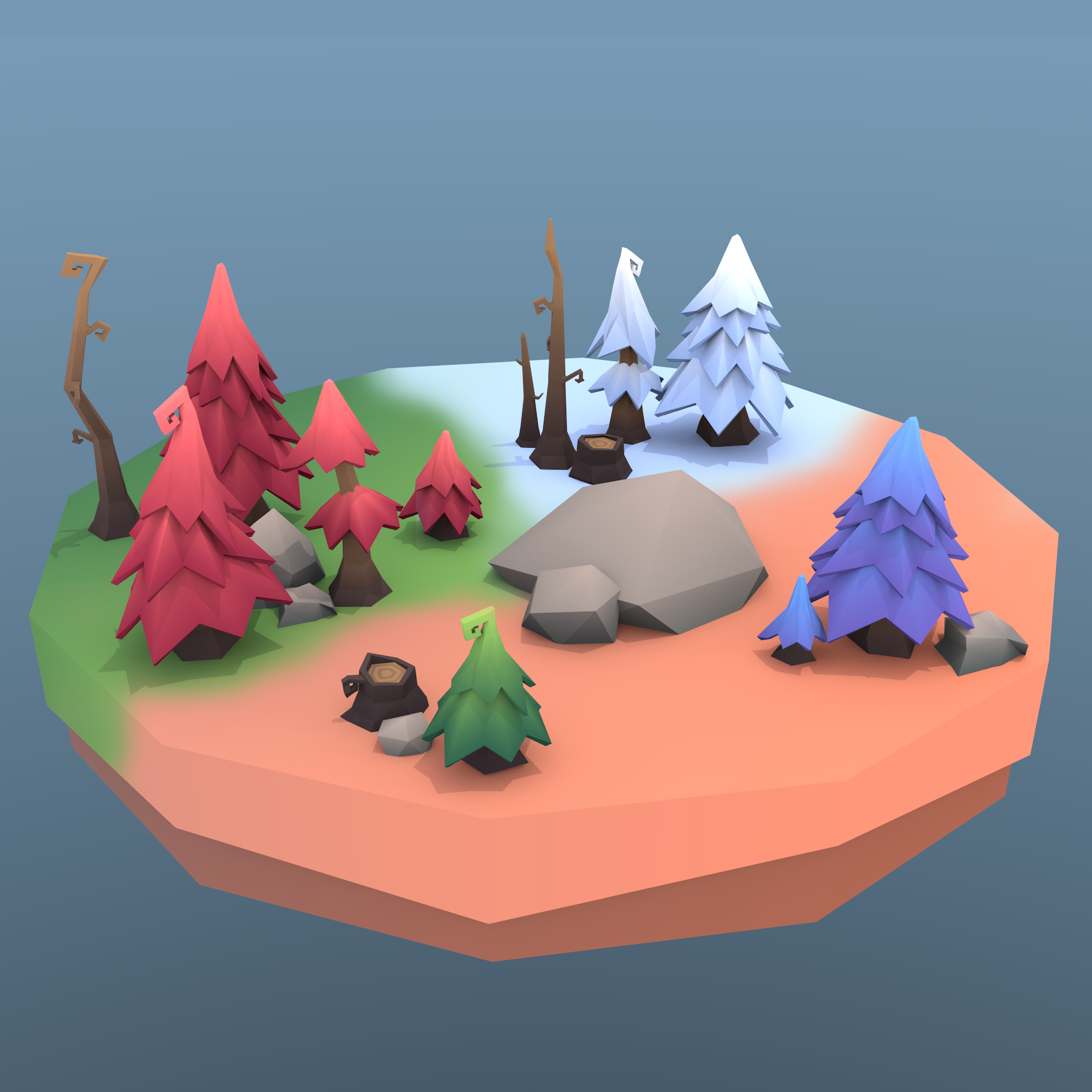 Tree package 3D model - TurboSquid 1414555