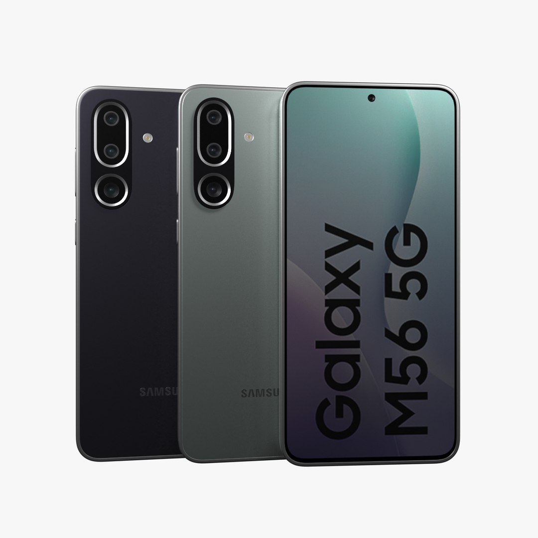 3D Samsung Galaxy M56 All Color - TurboSquid 2401101