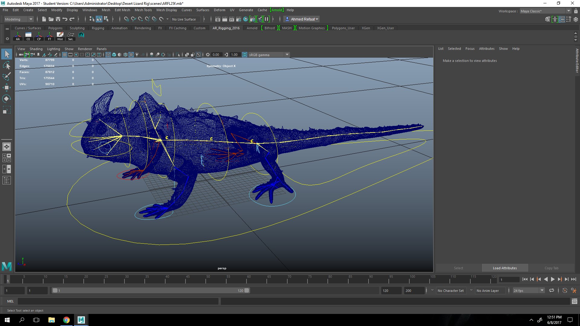3D Spiky Desert Lizard Rig - TurboSquid 1166367