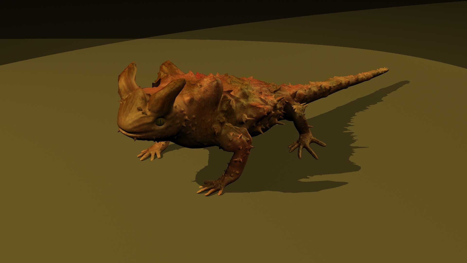 3D Spiky Desert Lizard Rig - TurboSquid 1166367