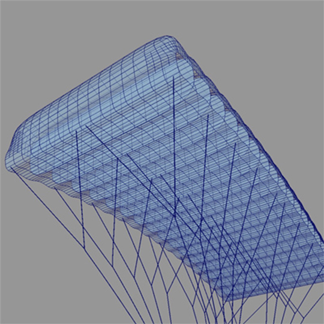 Parachute Parafoil Foil 3d Model